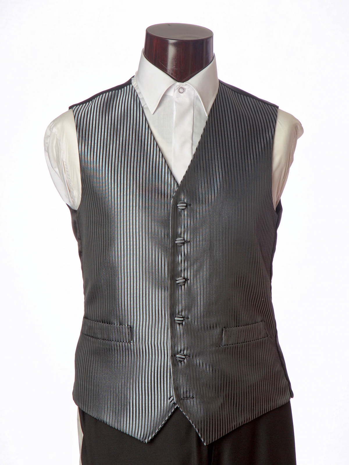 Grey/Black Stripe Waistcoat – Esquire Formal Menswear
